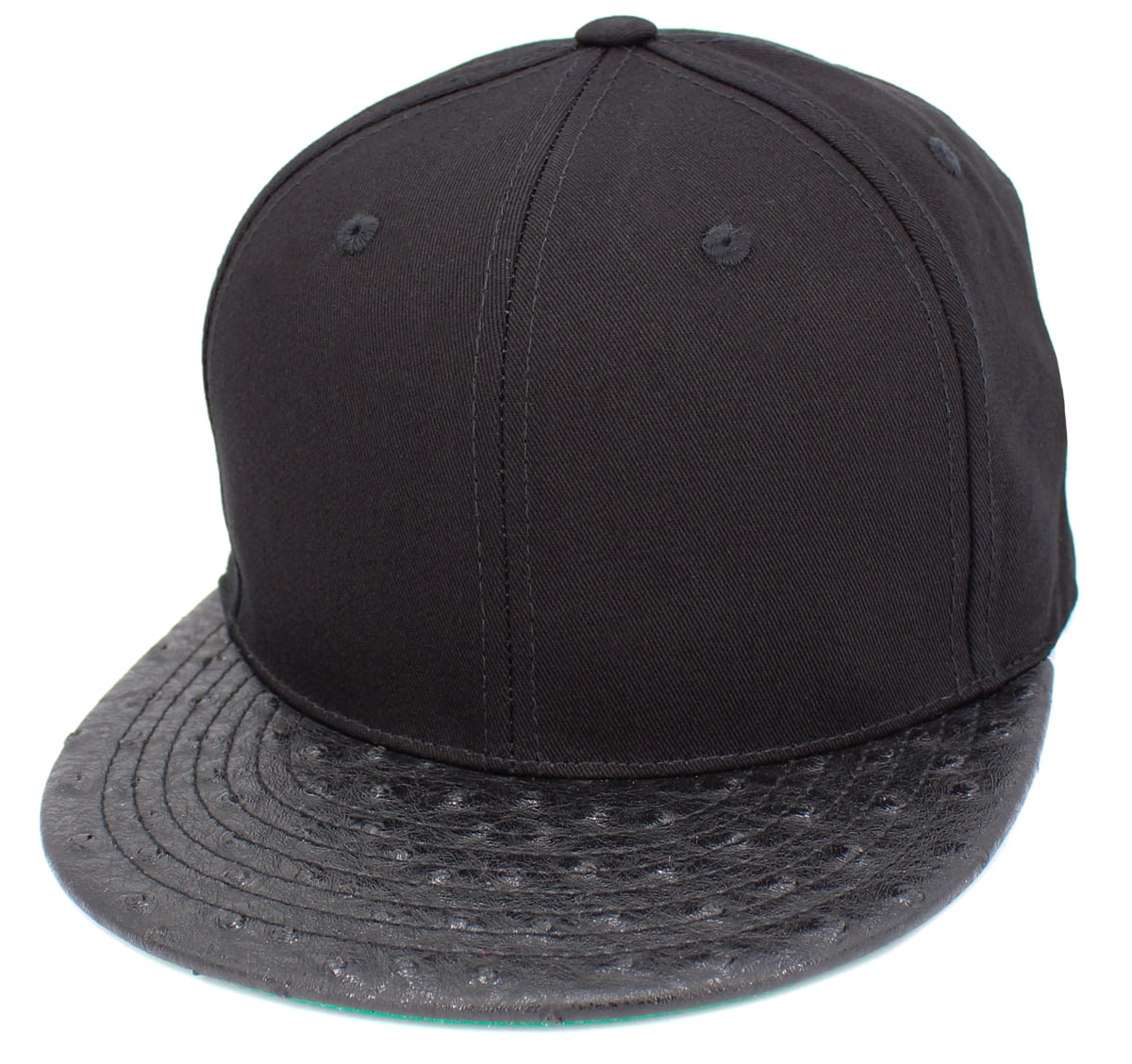 Flat Brim Ostrich Brim Print Snapback Hat Blank Cap Flat Visor ...