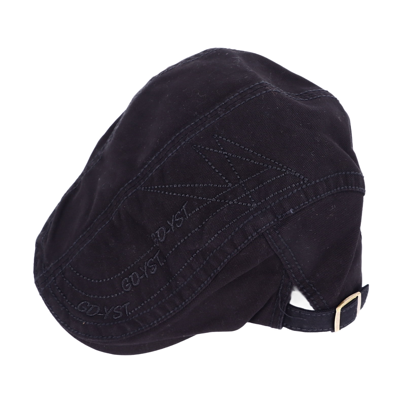 Flat Cap Cotton Black Comfortable Blocks Sunlight Exquisite Embroidery ...