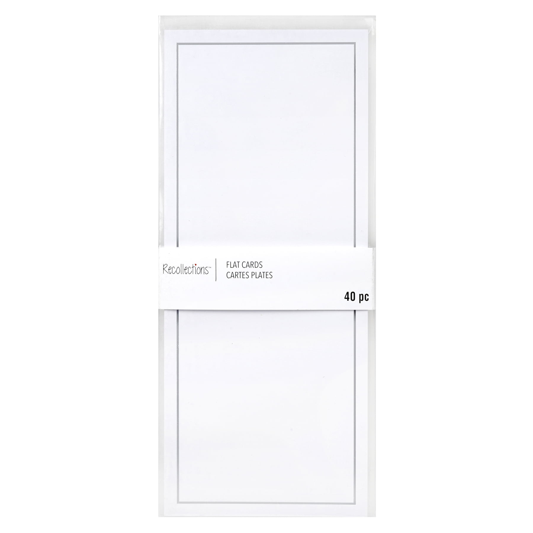 Recollections Flat Cards, 3.87 x 9.25 Inches, Multiple Colors, 40 Pack ...