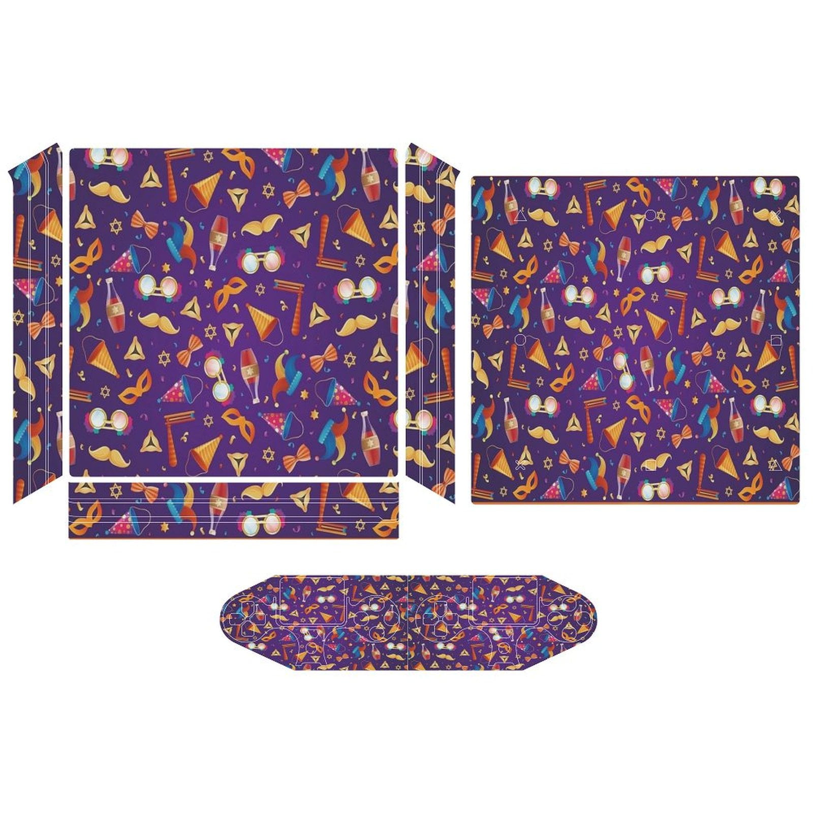 Flat Carnival Pattern PS4/PS4 Pro/PS4 Slim Skin Sticker For Console And ...