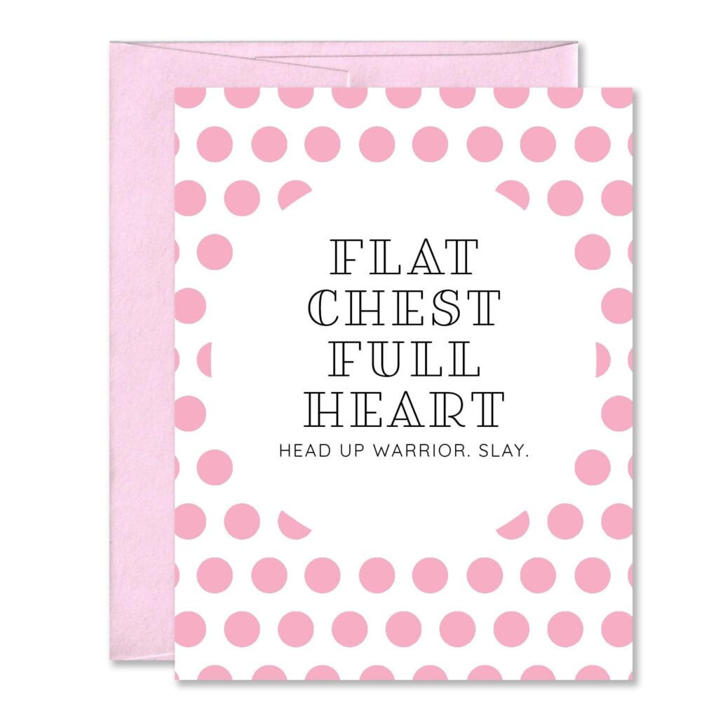 Flat Chest Full Heart Inspirational Card – Uplifting Greeting for ...
