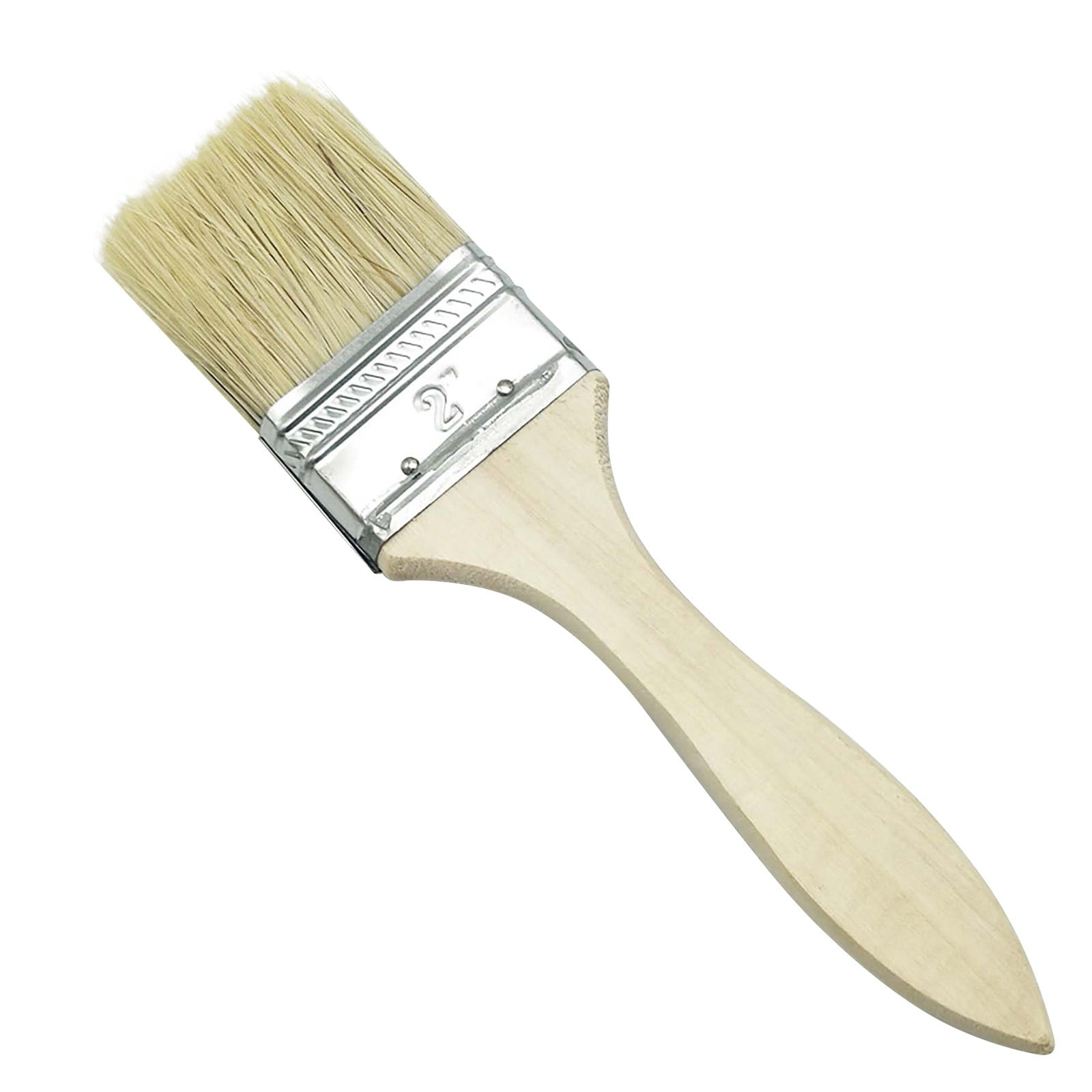 Flat Chip Paint Brush, Ongmies Wooden Handle Paint Brush Heat Bbq Grill ...