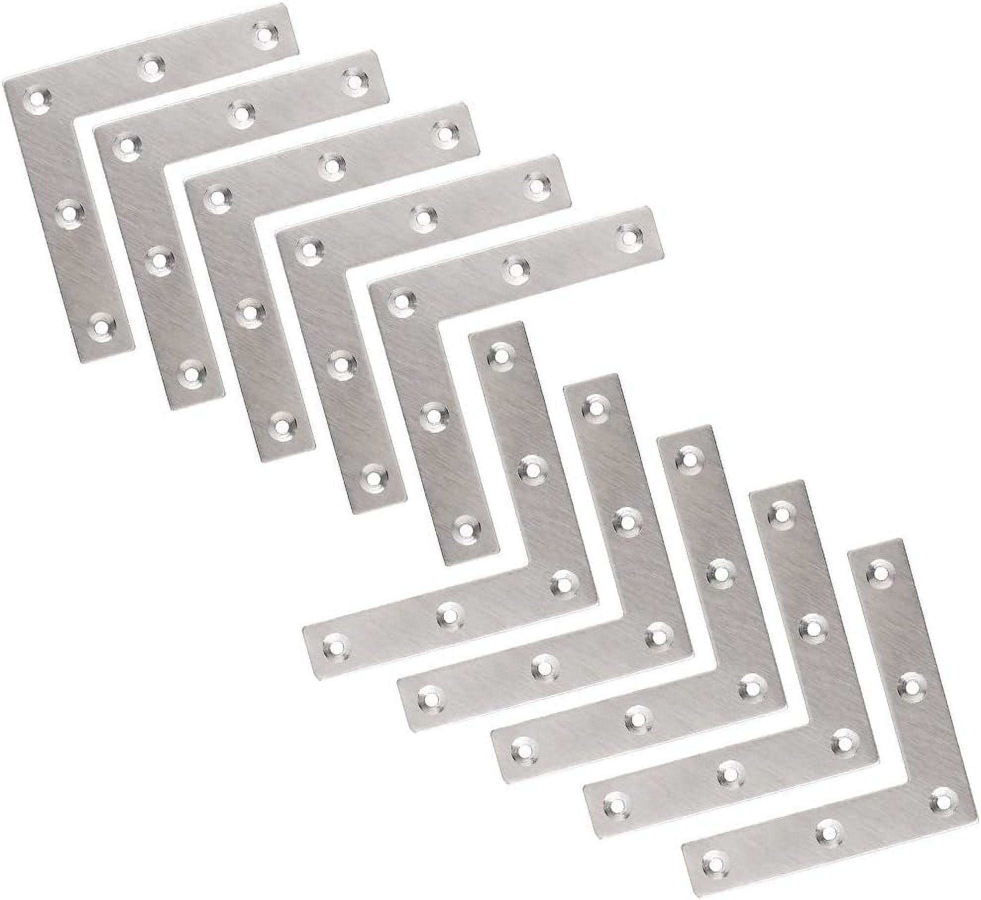 Flat Corner Braces, Furniture Fastening Stainless Steel L Braces Easy ...