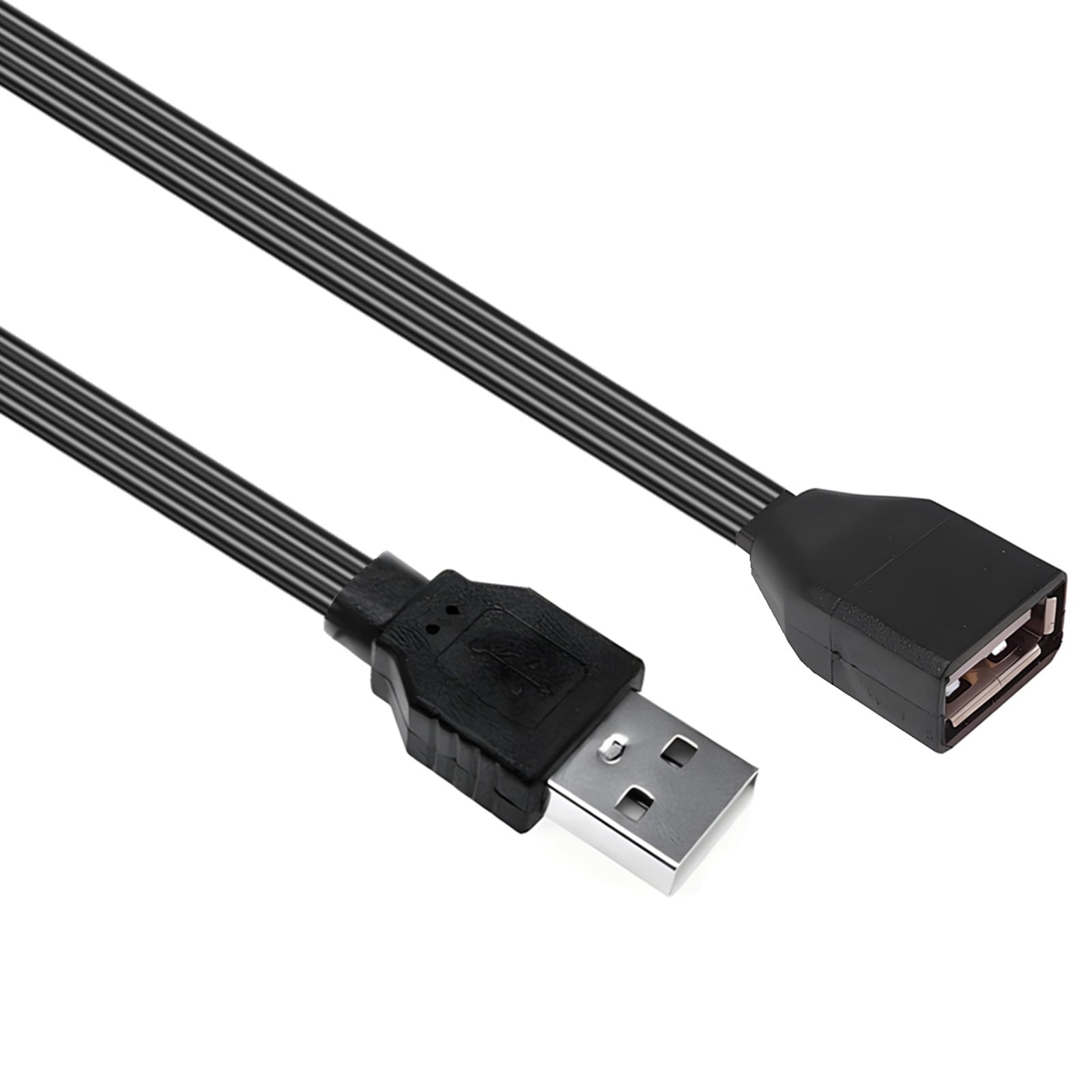 Flat Data Line USB 2.0 Extension Cable 90 Degree/Straight Head Male to ...