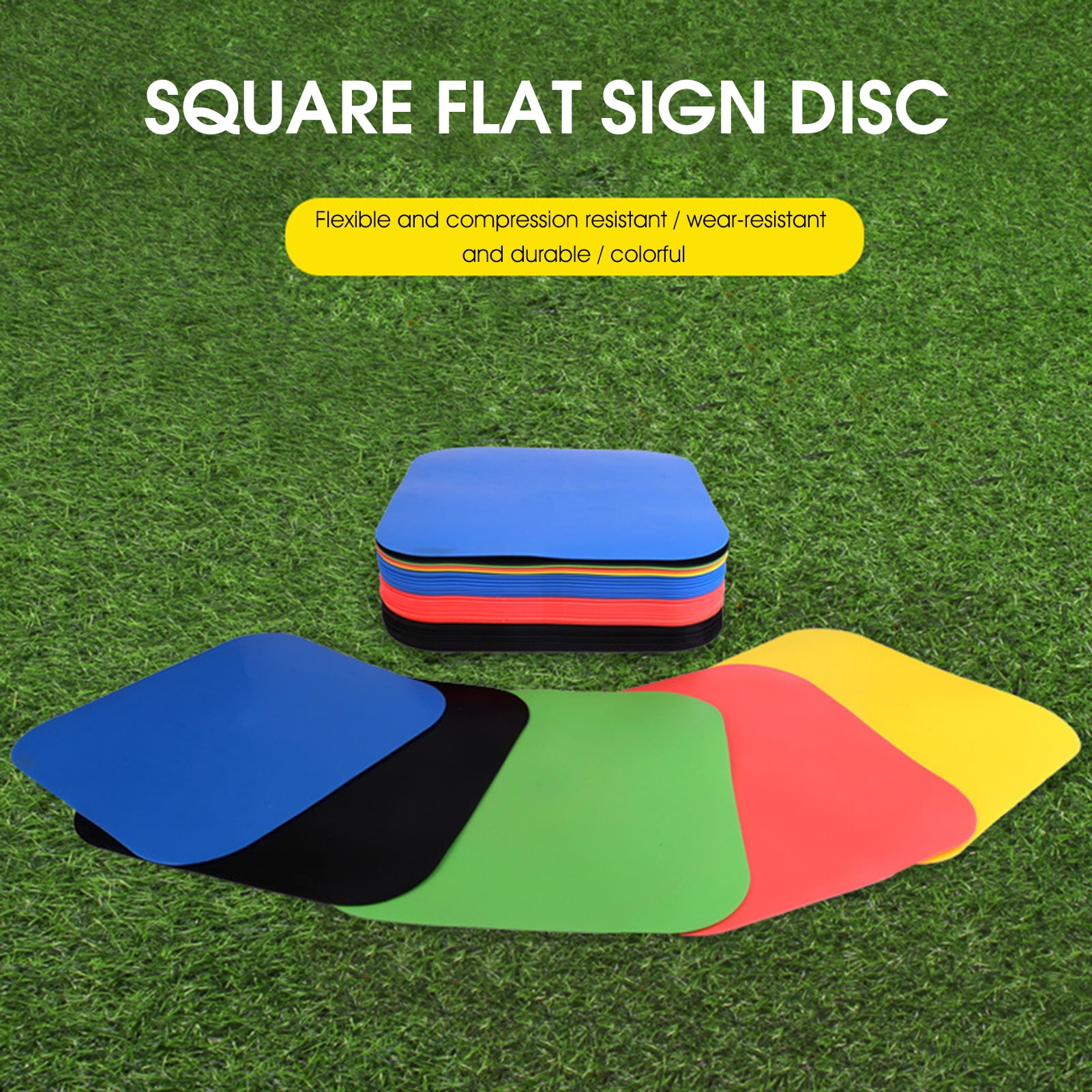 Flat Disc Marker Non-skid Obstacle Logo Bright Color Anti-Slip Agility ...