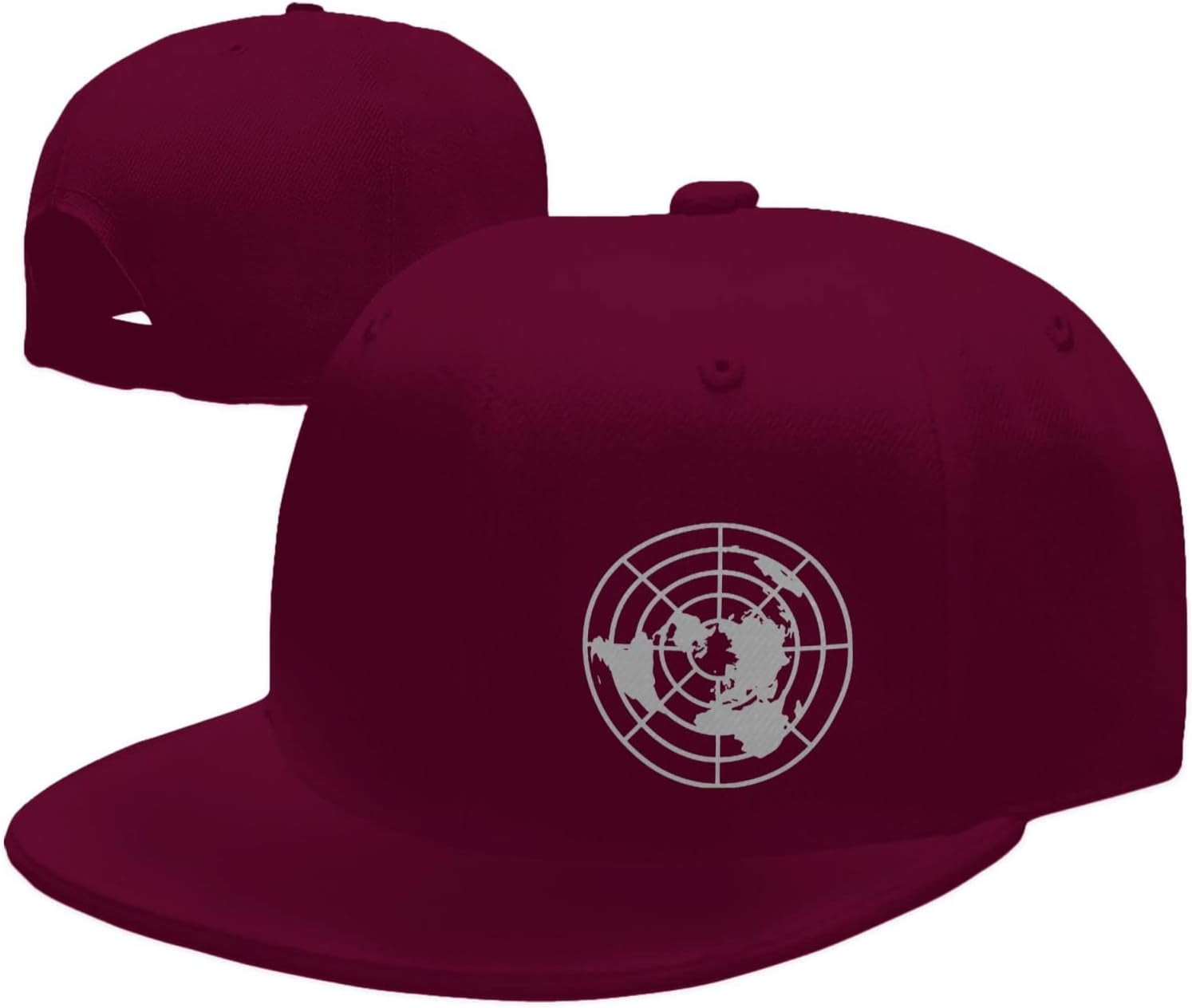 Flat-Earth Hats for Men Women Flat Bill Brim Trucker Hats Adjustable ...