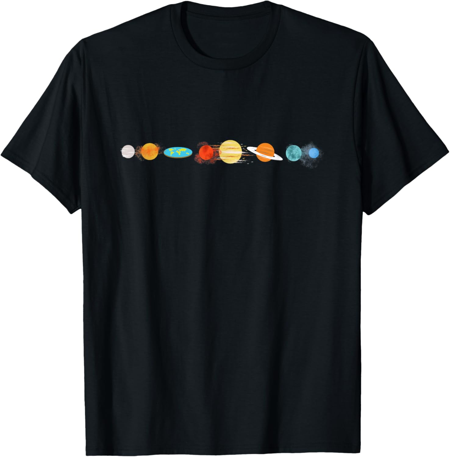 Flat Earth - Solar System T-Shirt - Walmart.com