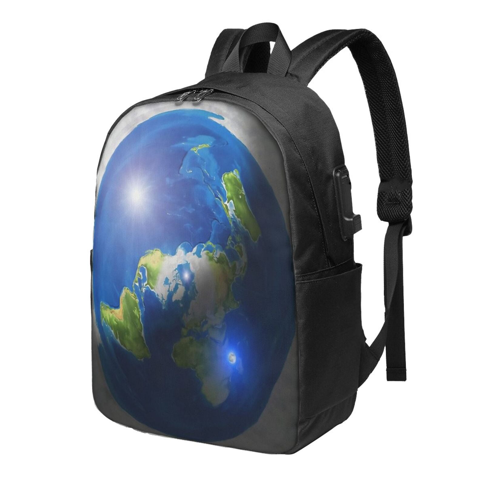 Flat Earth With Sun, Moon & Polaris Backpack Fashion Travel Backpack ...
