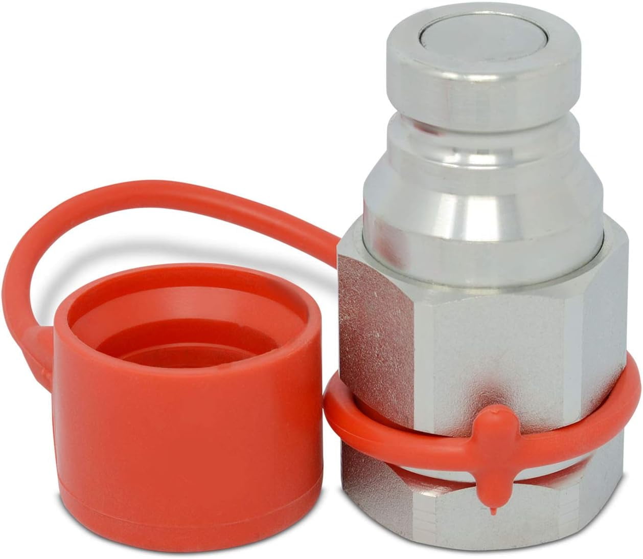 Flat Face High Flow Hydraulic Quick Connect Male Coupler, NPT Thread ...