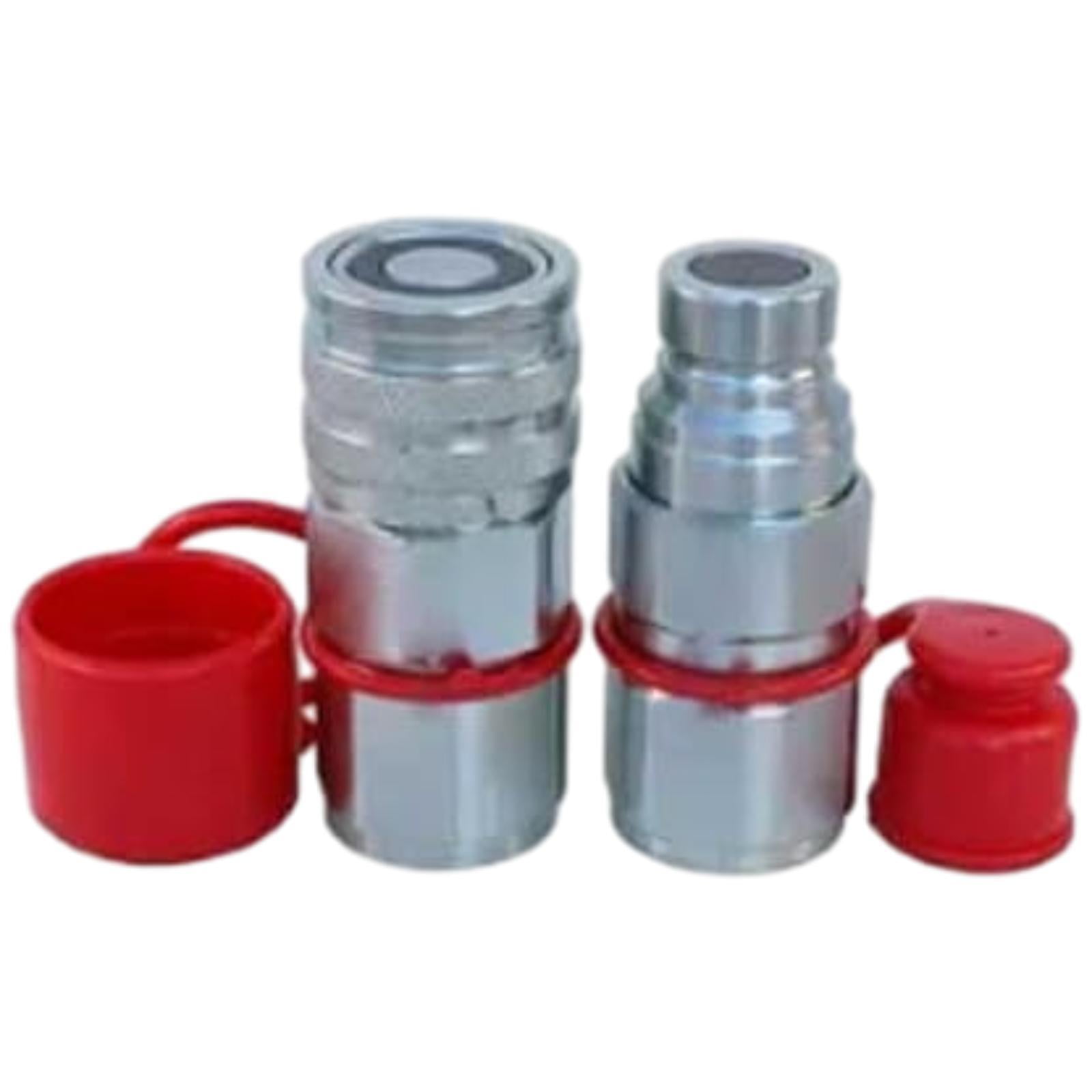 Flat Face High Flow Hydraulic Quick Disconnect Coupler, 3/4" SAE - 5/8 ...