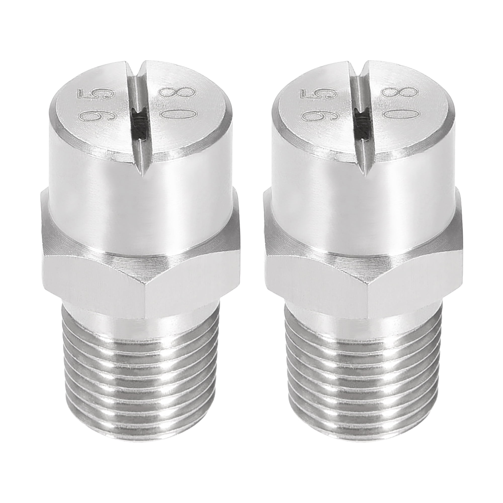 Flat Fan Spray Tip - 1/8 BSPT Male Thread 304 Stainless Steel Nozzle ...