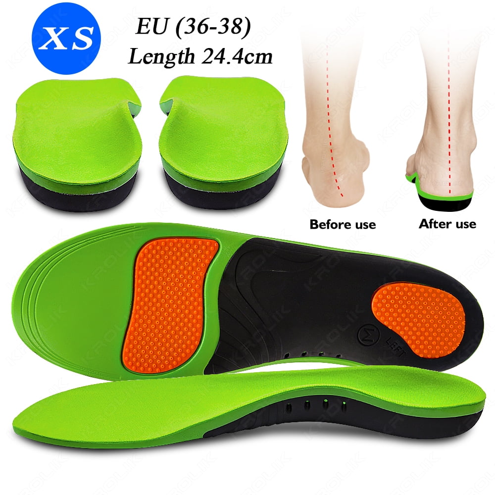 Flat Feet Arch Support X/O Legs Flat Foot Health Shoes Soles Pad ...