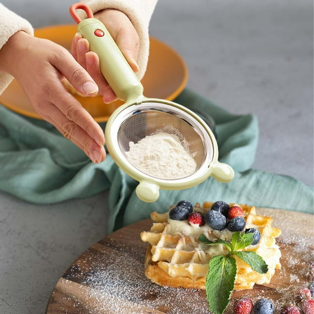 Flat Fine Mesh Strainer, Fine Strainer Strainer Handle, Cooking ...