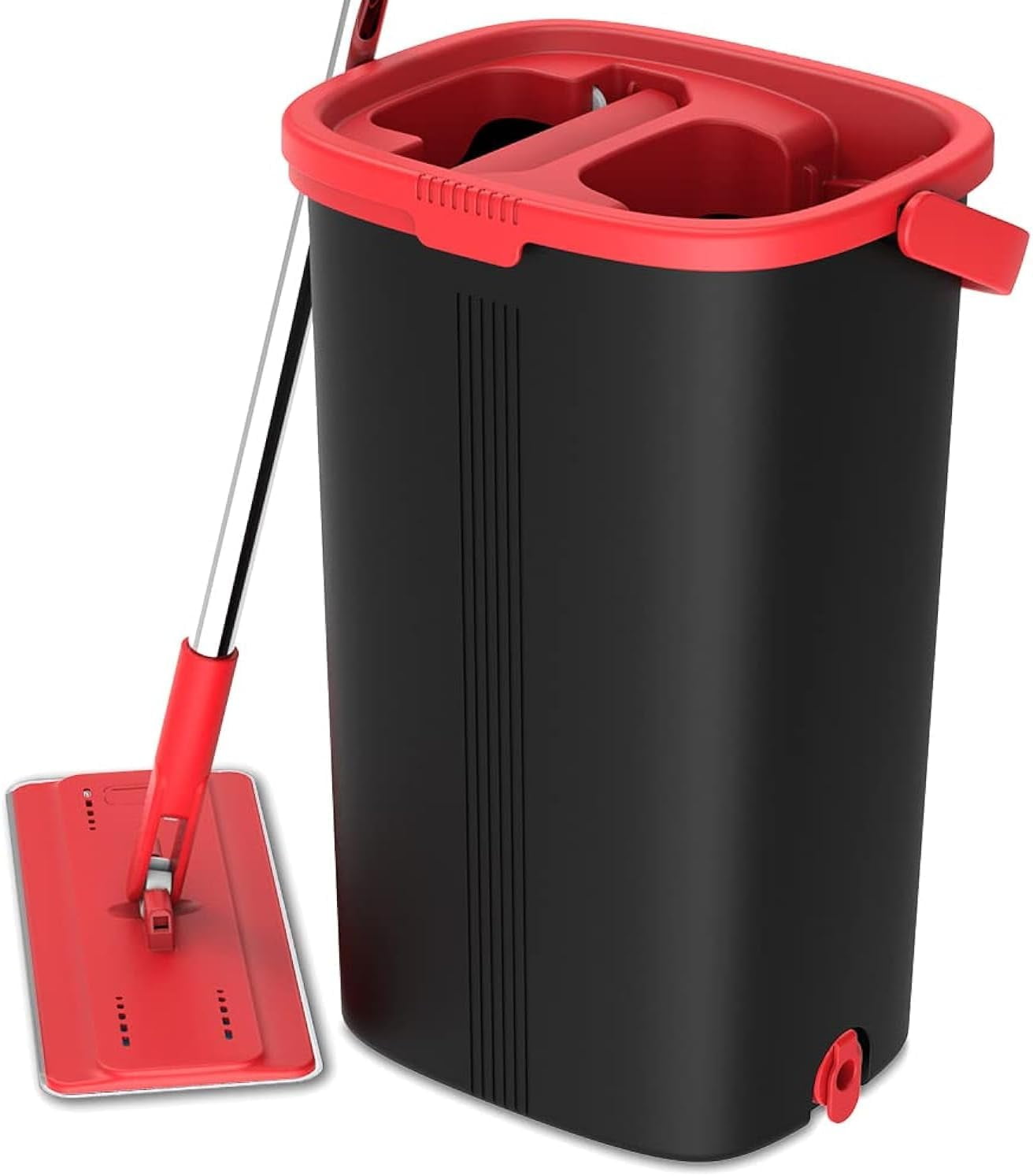 Flat Floor Mop and Bucket Set for Professional Home Floor Cleaning ...