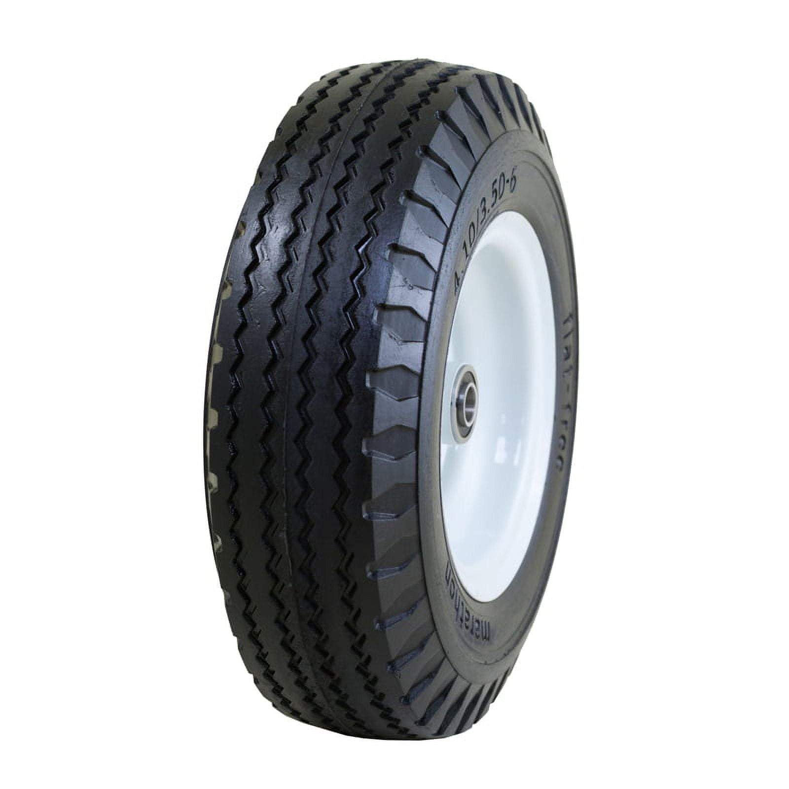 Marathon Tires Flat-Free Hand Truck Tire, 3/4in. Bore, 4.10/3.50-6in ...