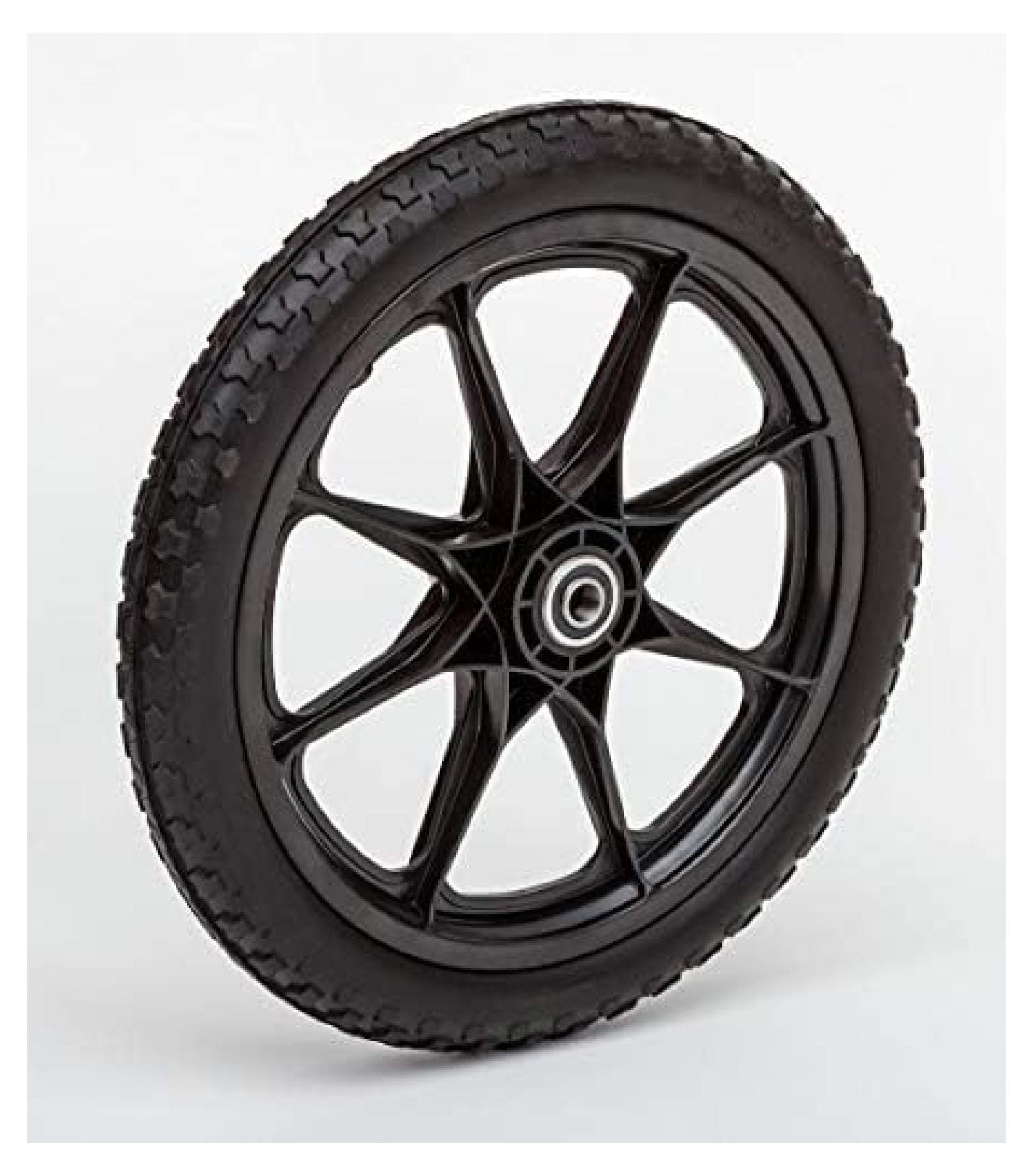 Flat Free Plastic Spoke Wheel | Wheel for Utility Cart, Lawnmower, Pony ...