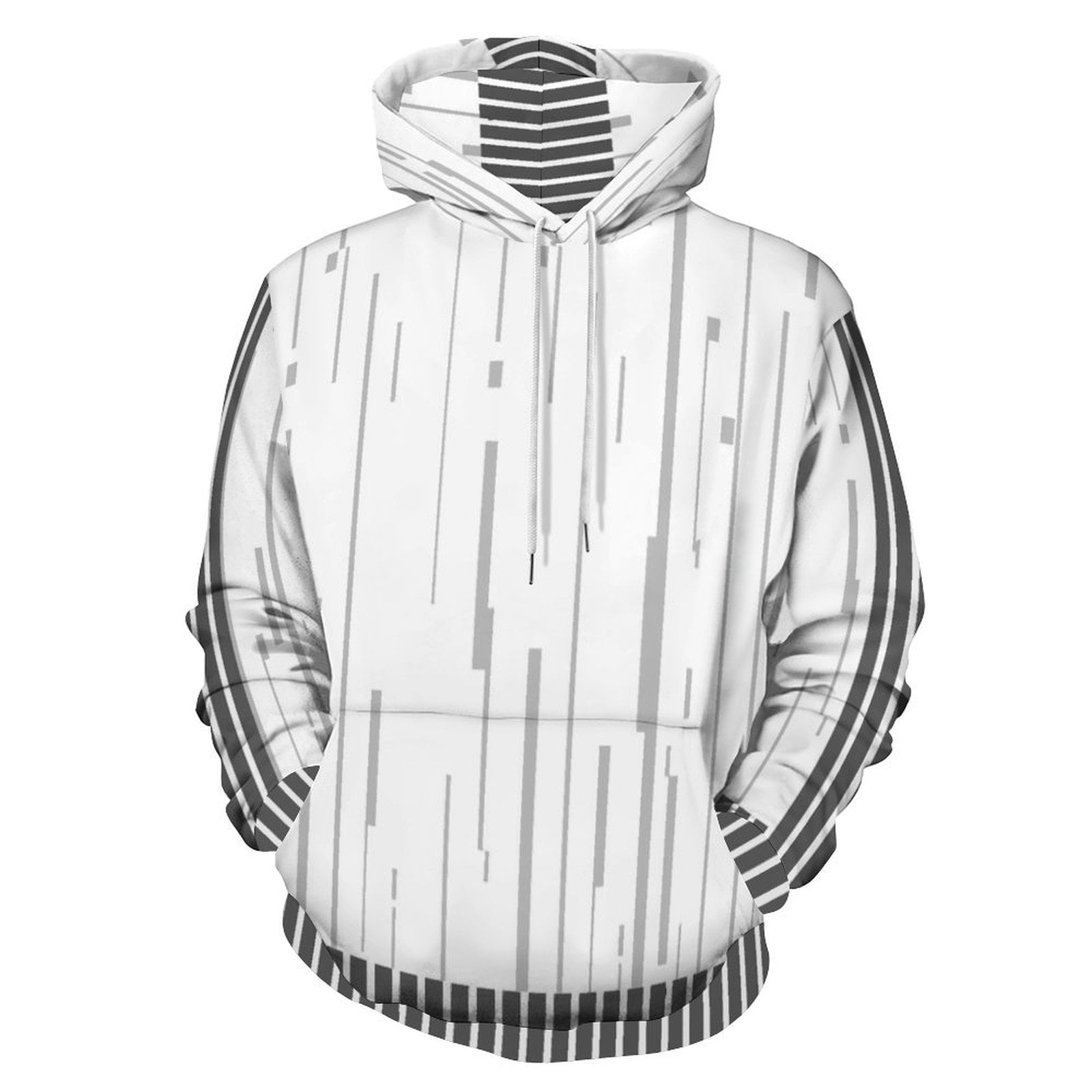 Flat Geometric Pattern Abstract Textures Oversized Hoodies for Women ...