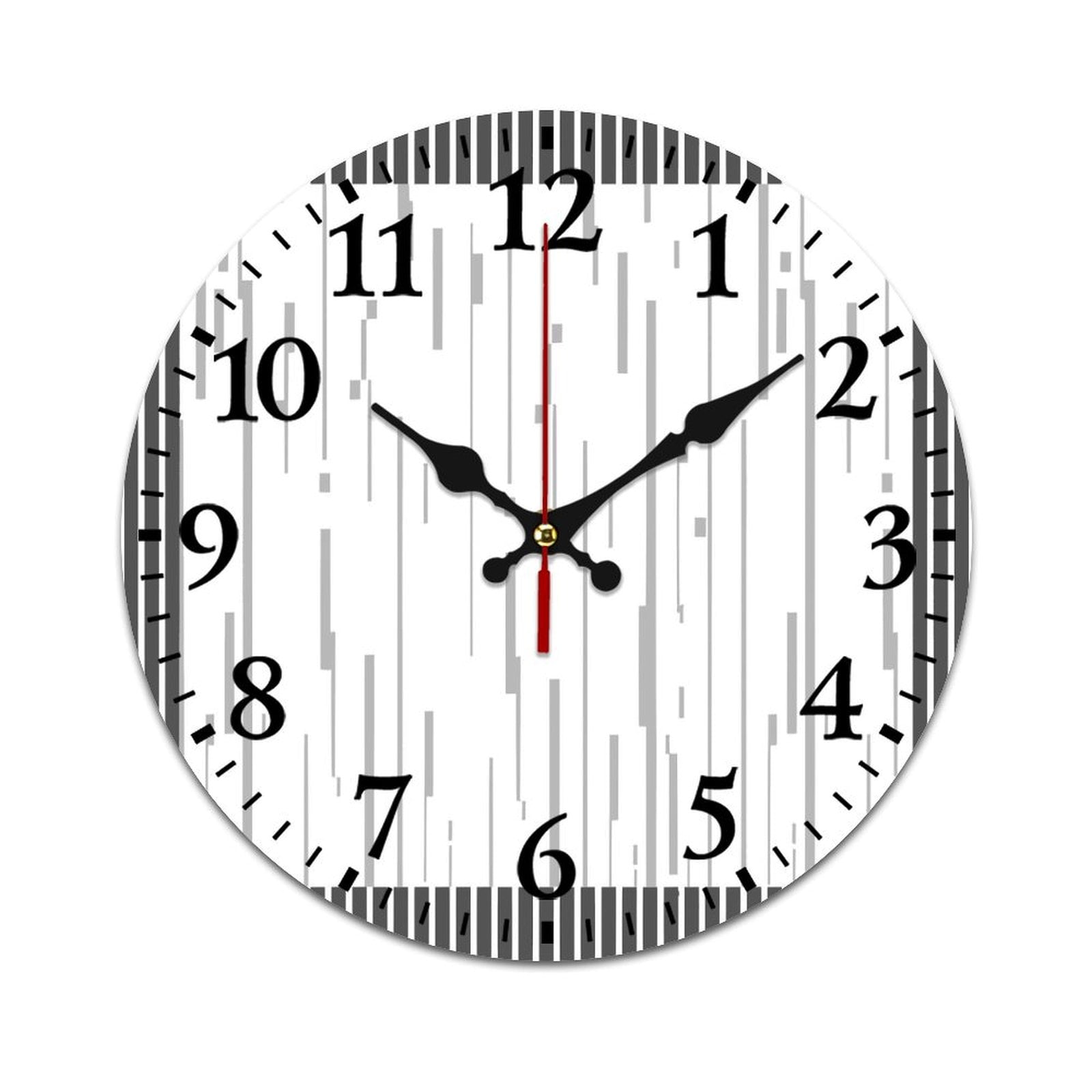 Flat Geometric Pattern Abstract Textures Wall Clock Modern Design ...