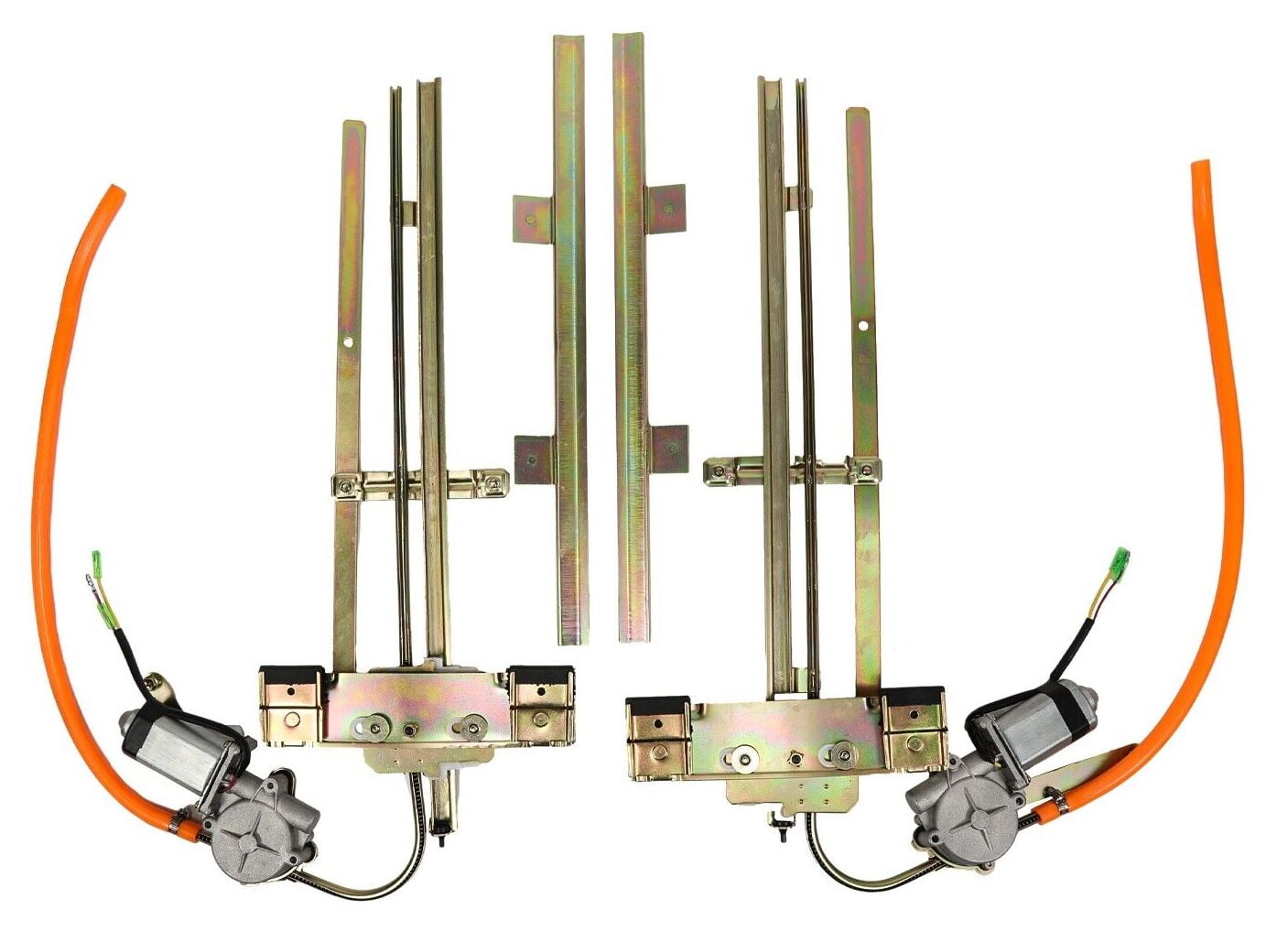 Flat Glass Power Window Kit U 2 Door Wire Kit for Vintage Car Street ...