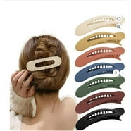 Women Hair Clip 1 Set/6pcs for Women Clips Black Barrettes Duck Billed ...