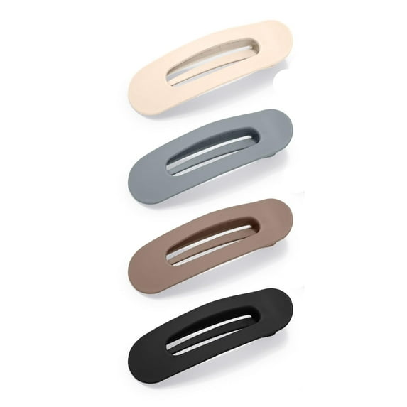 Flat Hair Clips, Matte Flat Claw Clips 2 Styles Hair Claws for Medium ...