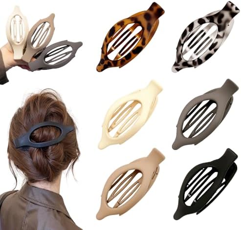 Flat Hair Clips for Women, 2025 Hair Clip Flat Claw Clips and Duckbill ...