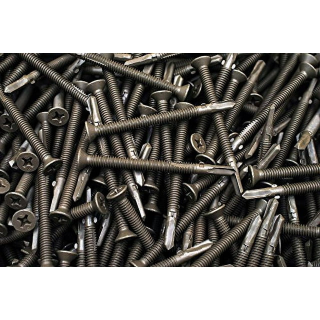 Flat Head 1/4-20 X 3-1/4 Self-Drilling Reamer Wing Screws ACQ Tek ...