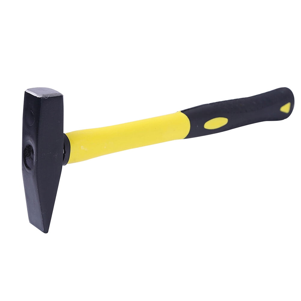 Flat Head Hammer Fiber Handle Plastic Coated Bench Hammer Black Spray ...
