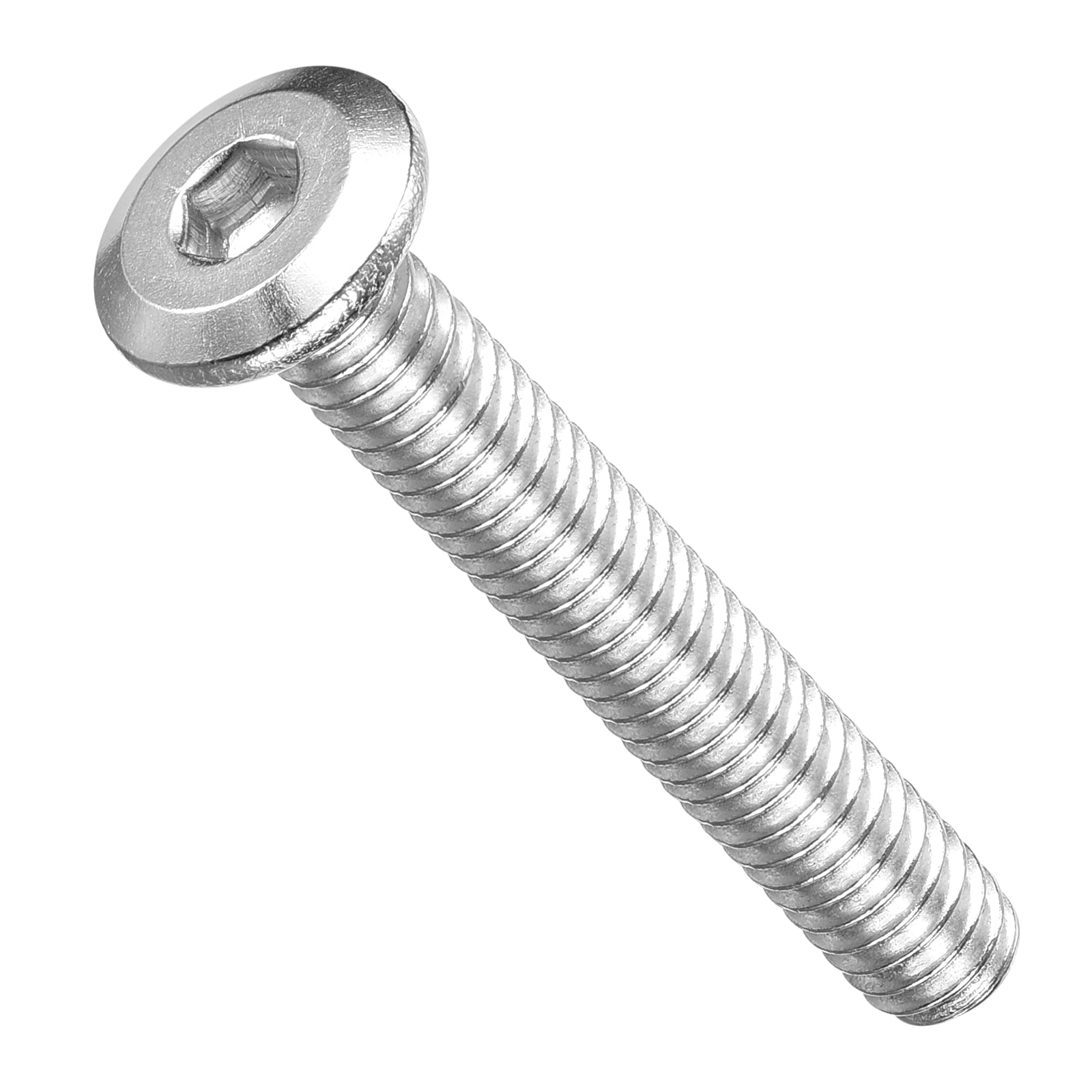 Flat Head Hex Socket Cap Screws Bolts(1/4"-20x1-3/4") 20Pcs, 304 ...
