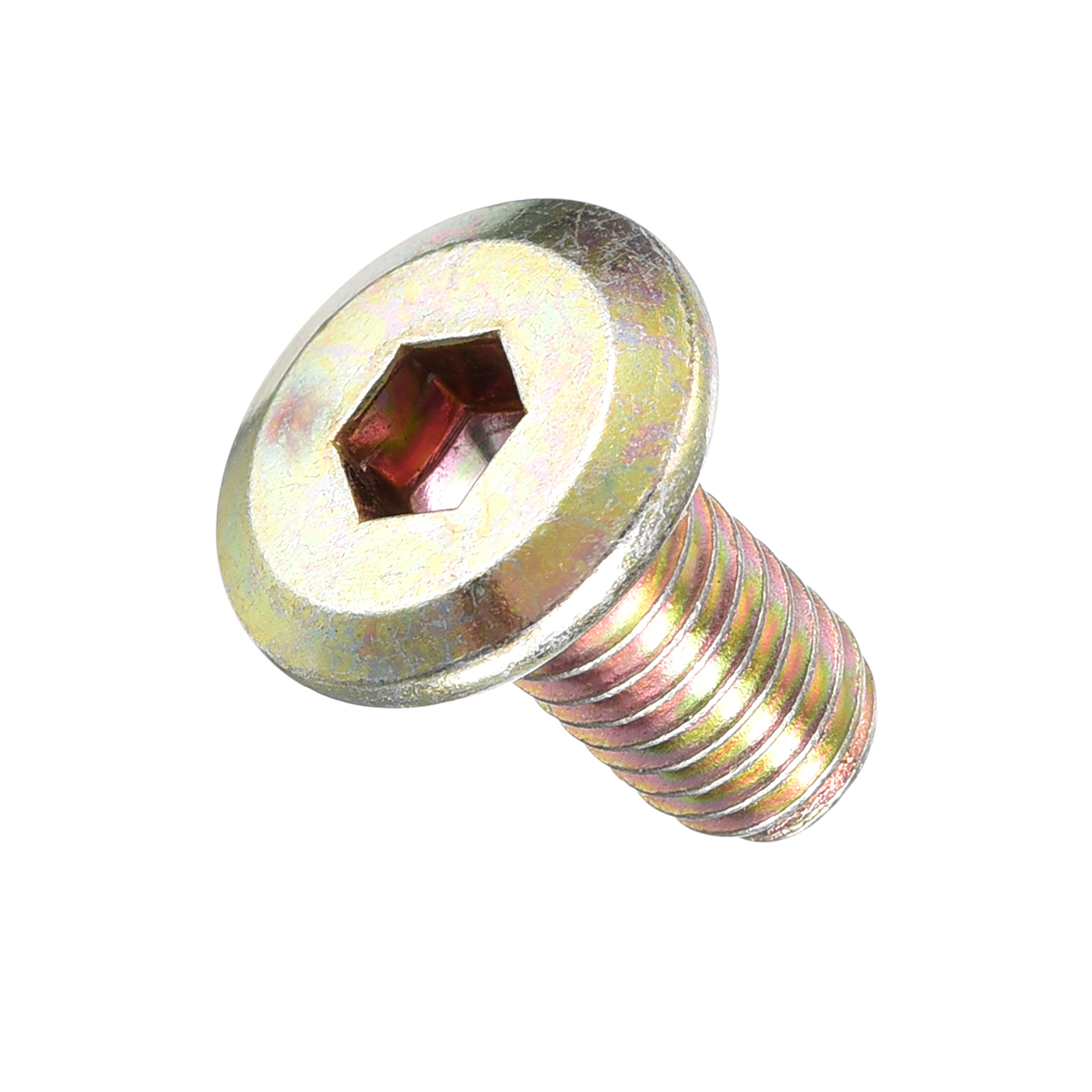 Flat Head Hex Socket Cap Screws Bolts(M6-1x12) 30Pcs, Steel Hex Socket ...