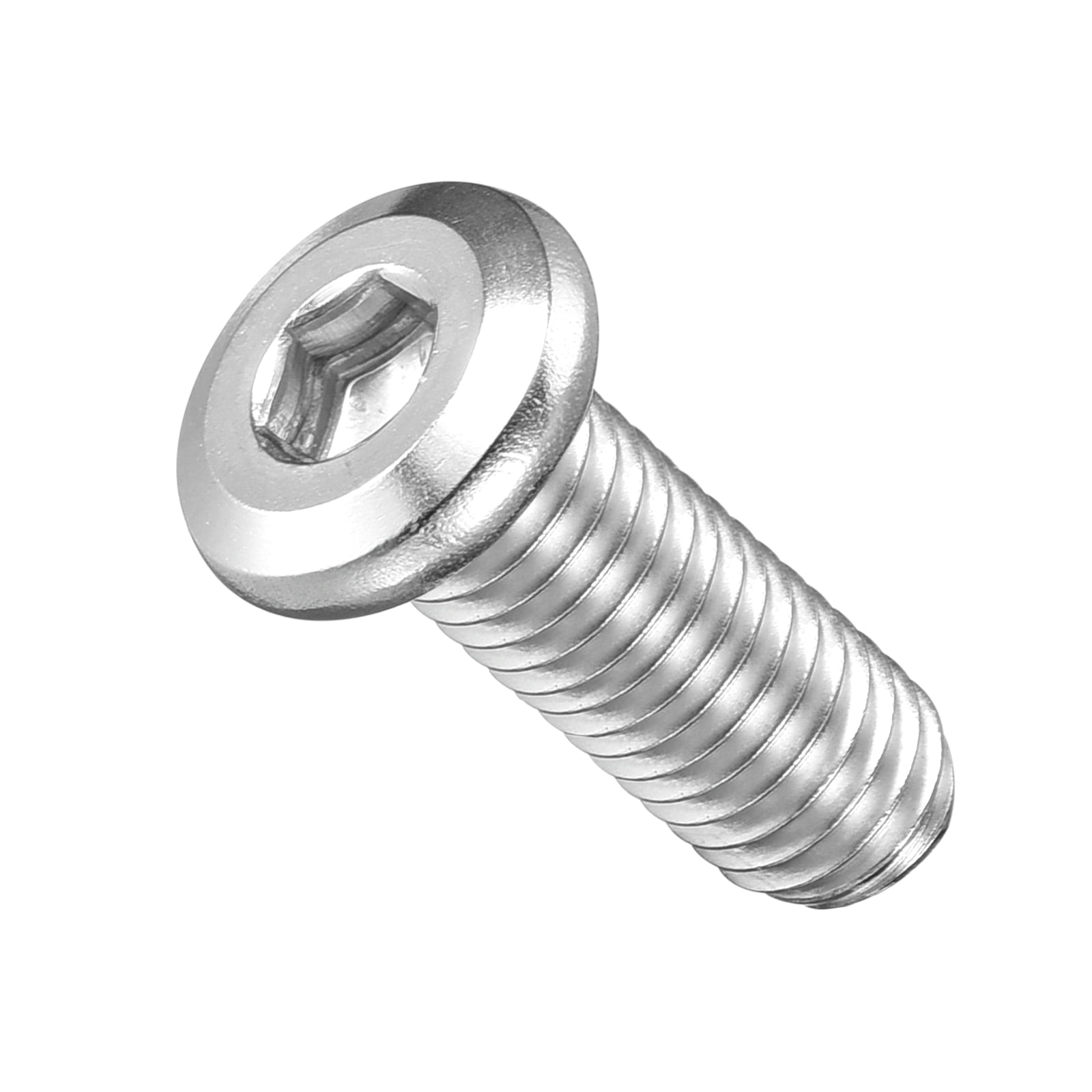 Flat Head Hex Socket Cap Screws Bolts(M8-1.25x20) 10Pcs, 304 Stainless ...