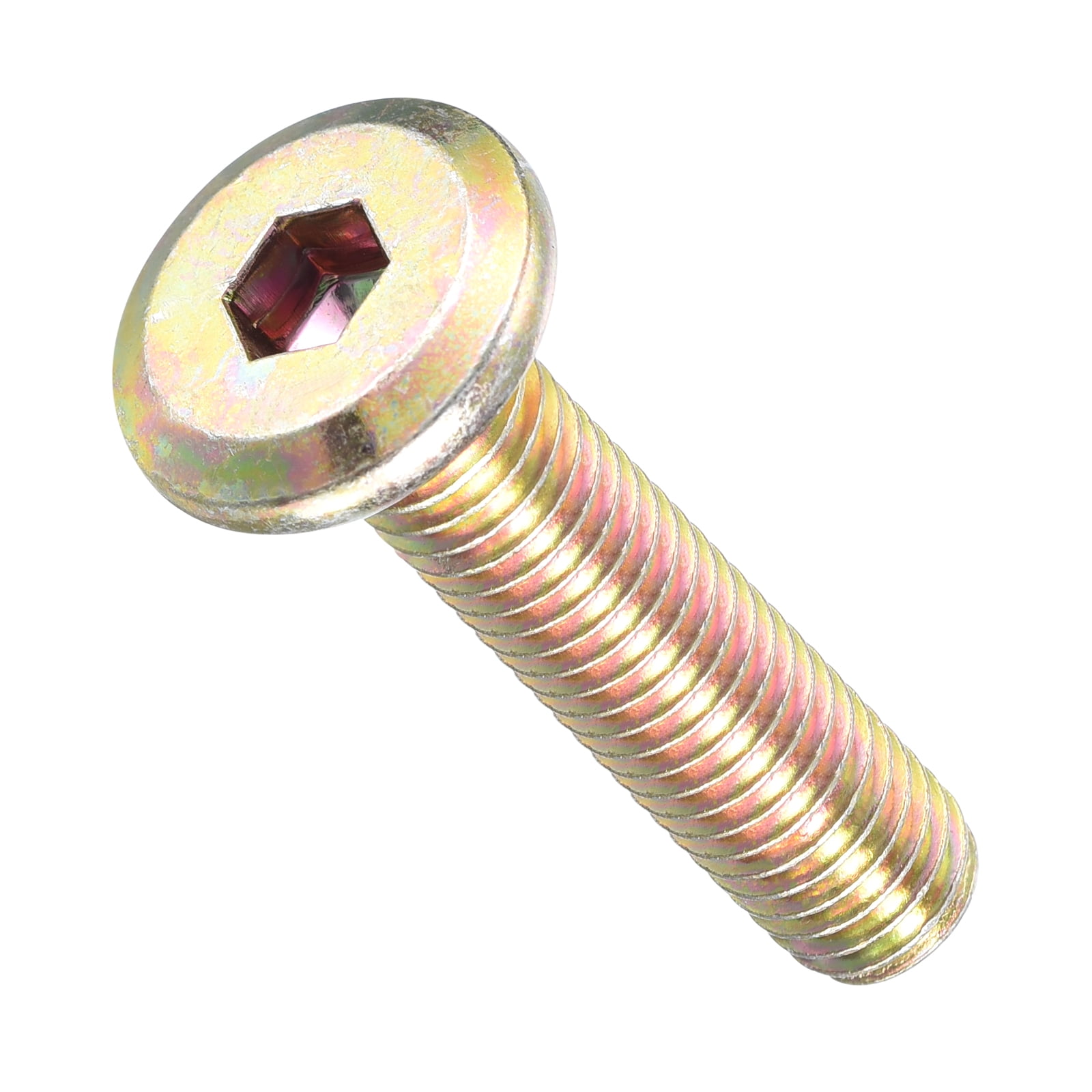 Flat Head Hex Socket Cap Screws Bolts(M8-1.25x35) 10Pcs, Steel Hex ...
