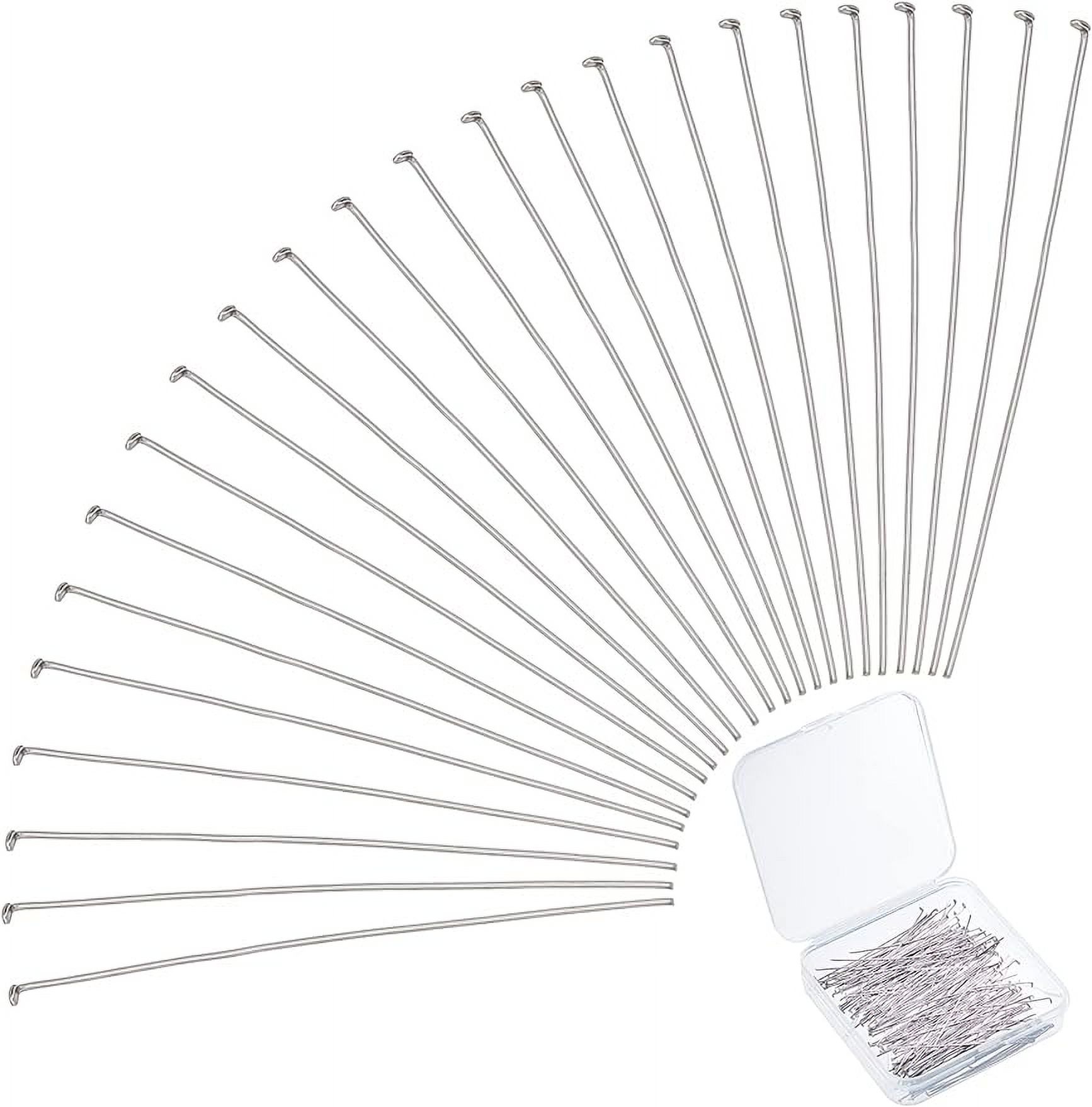 Flat Head Pins 168pcs 304 Stainless Steel 2 Inch Jewelry Making Pins 23 ...