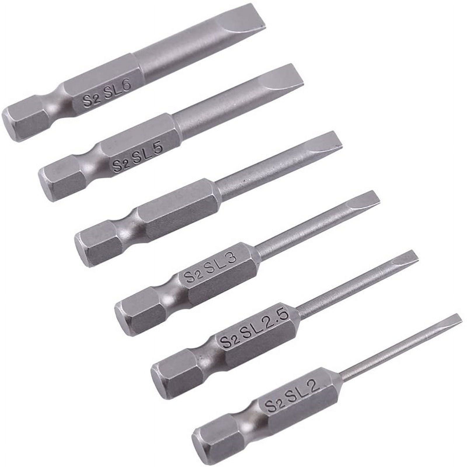 Flat Head Slotted Screwdriver Bits Set Hexagonal Slotted Screwdriver ...