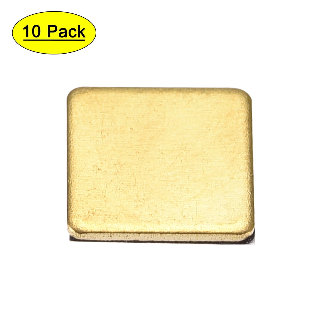 Flat IC Chipset Thermal Copper Heatsink with Adhesive Pad,12x12x1mm 10 ...