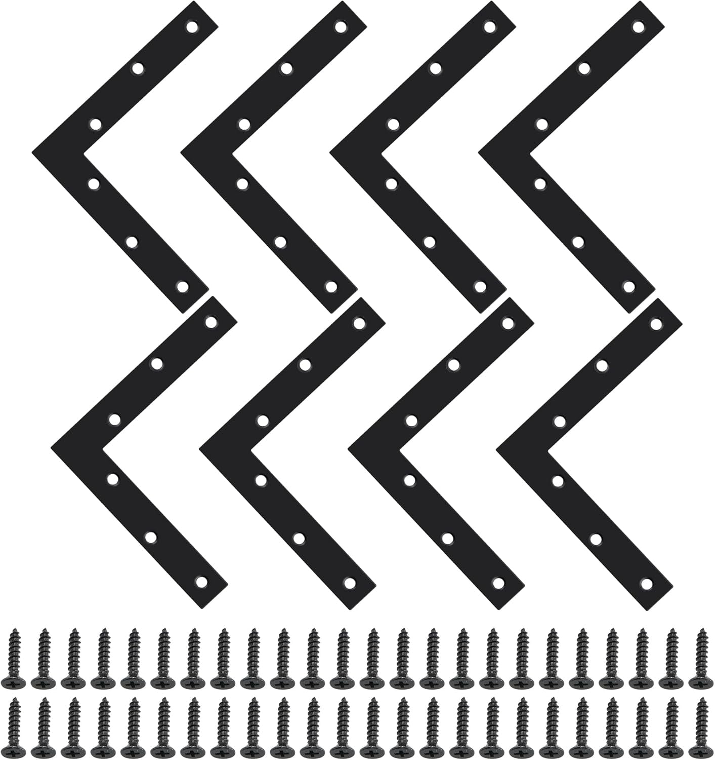 Flat L Shape Repair Mending Plate Joint Bracket Support Brace 150mm x ...