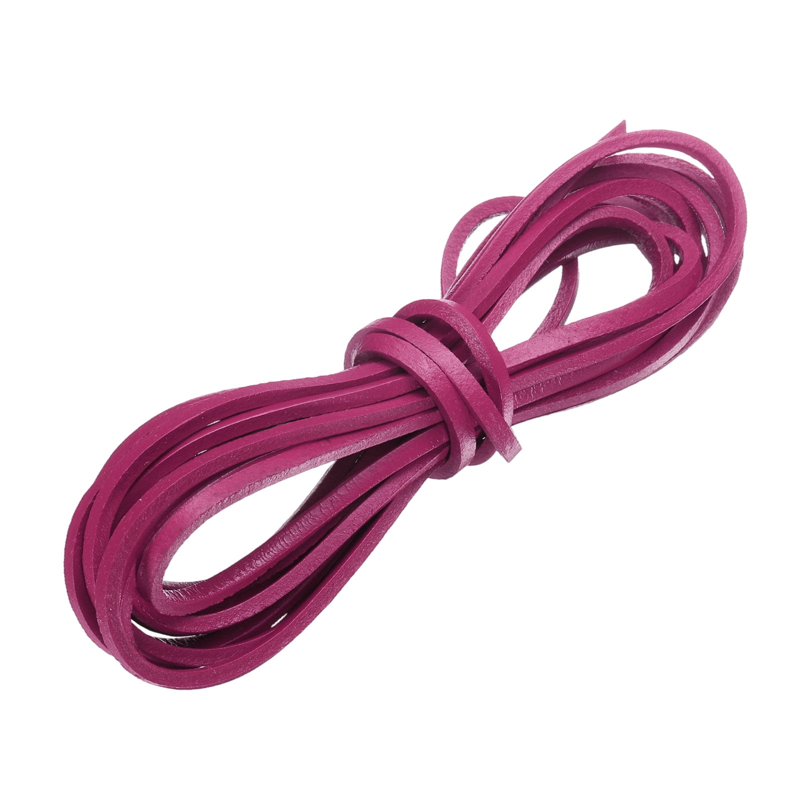 Flat Leather Cord, 3.3 Yard 3mm Leather String Strips for DIY Crafts ...