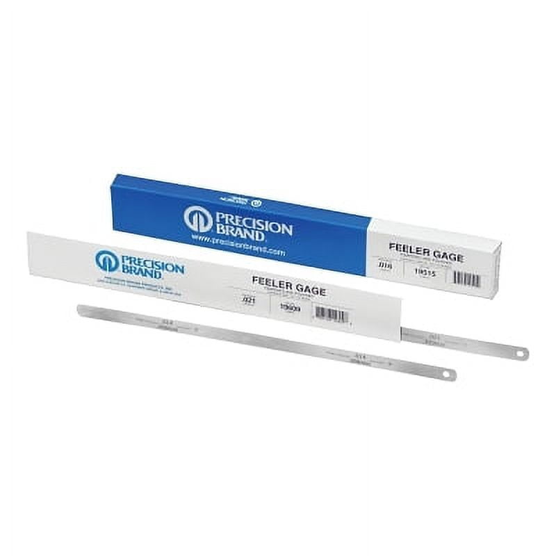Flat Length Steel Feeler Gauges, 0.010 In, 12 In Length | Bundle of 5 ...