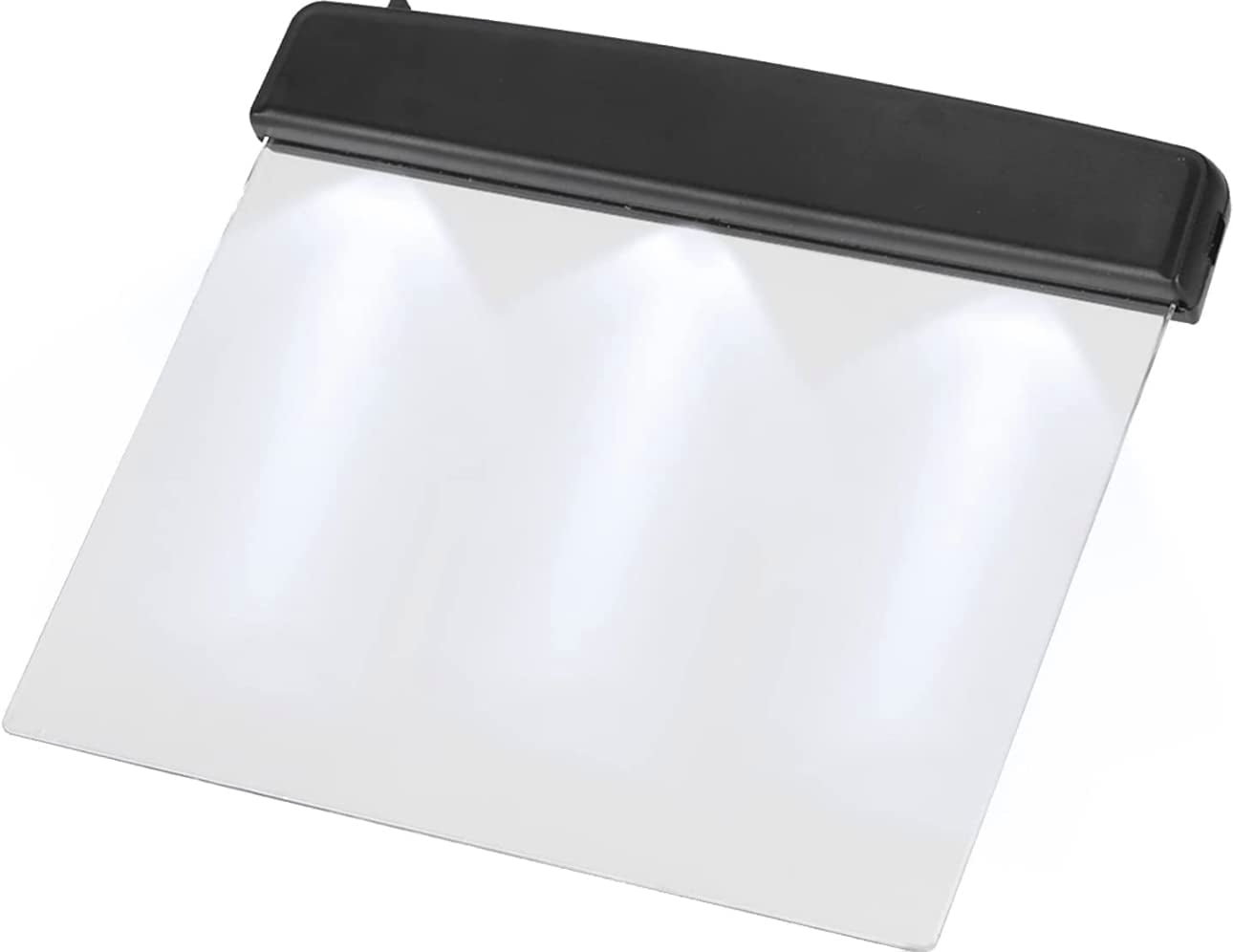 Flat Light for Reading in Bed at Night Clear LED Book Full Page Light ...