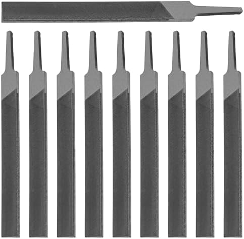 Flat Medium Cut File 6 Inch Double Cut Teeth High Carbon Steel Hand ...