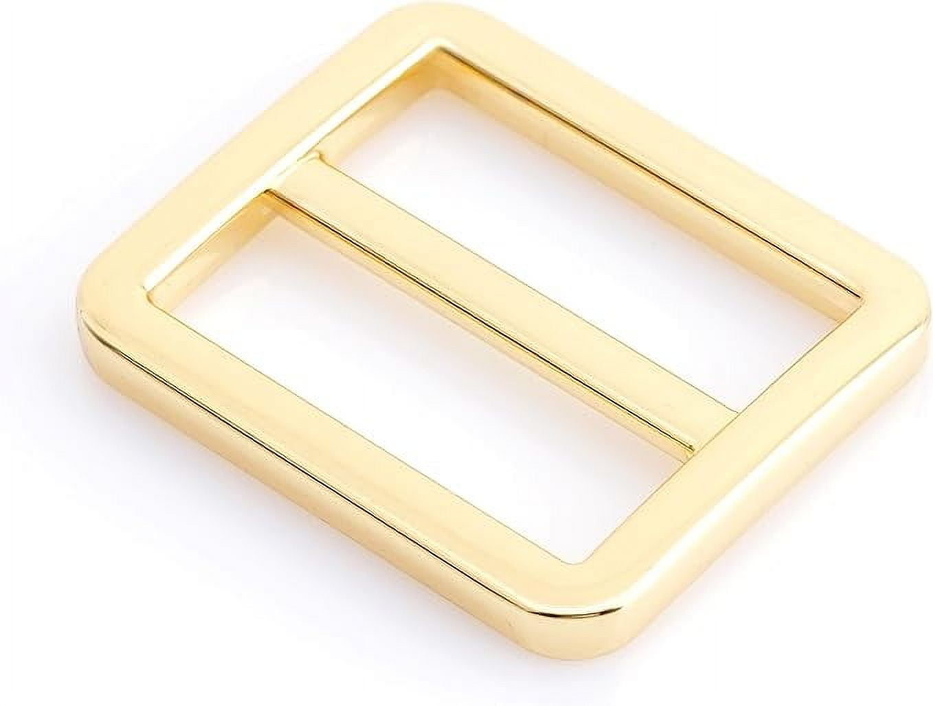 Flat Metal Slide Buckle Triglide Strap Keeper Leathercraft Bag Belt ...