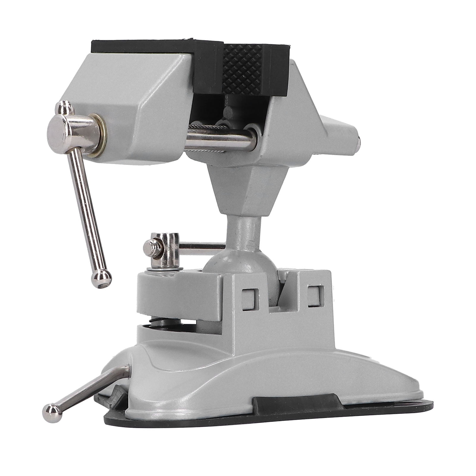 Flat Mini Bench Vise, Aluminum Alloy Bench Vise with Suction Cup Base Desktop Clamping Tool SK ...