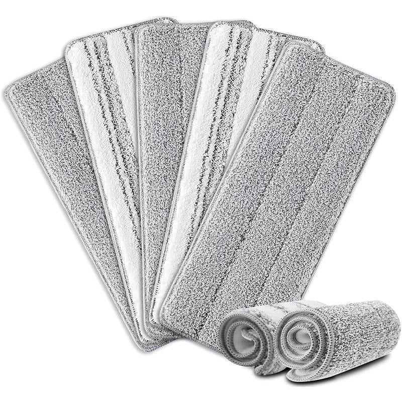 Flat Mop Pads, 3 Pack 13" X 4.9" Microfiber Mop Pad/Refill/Head, Mop ...