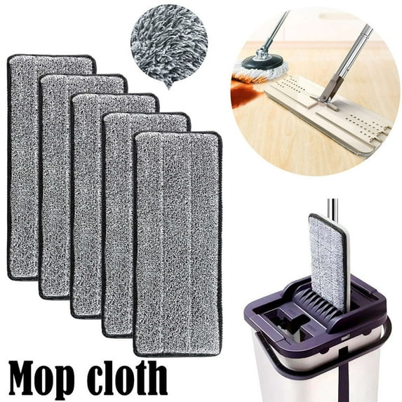 Flat Mop Pads, Reusable Mop Cleaning Refills, Microfiber Pads for ...