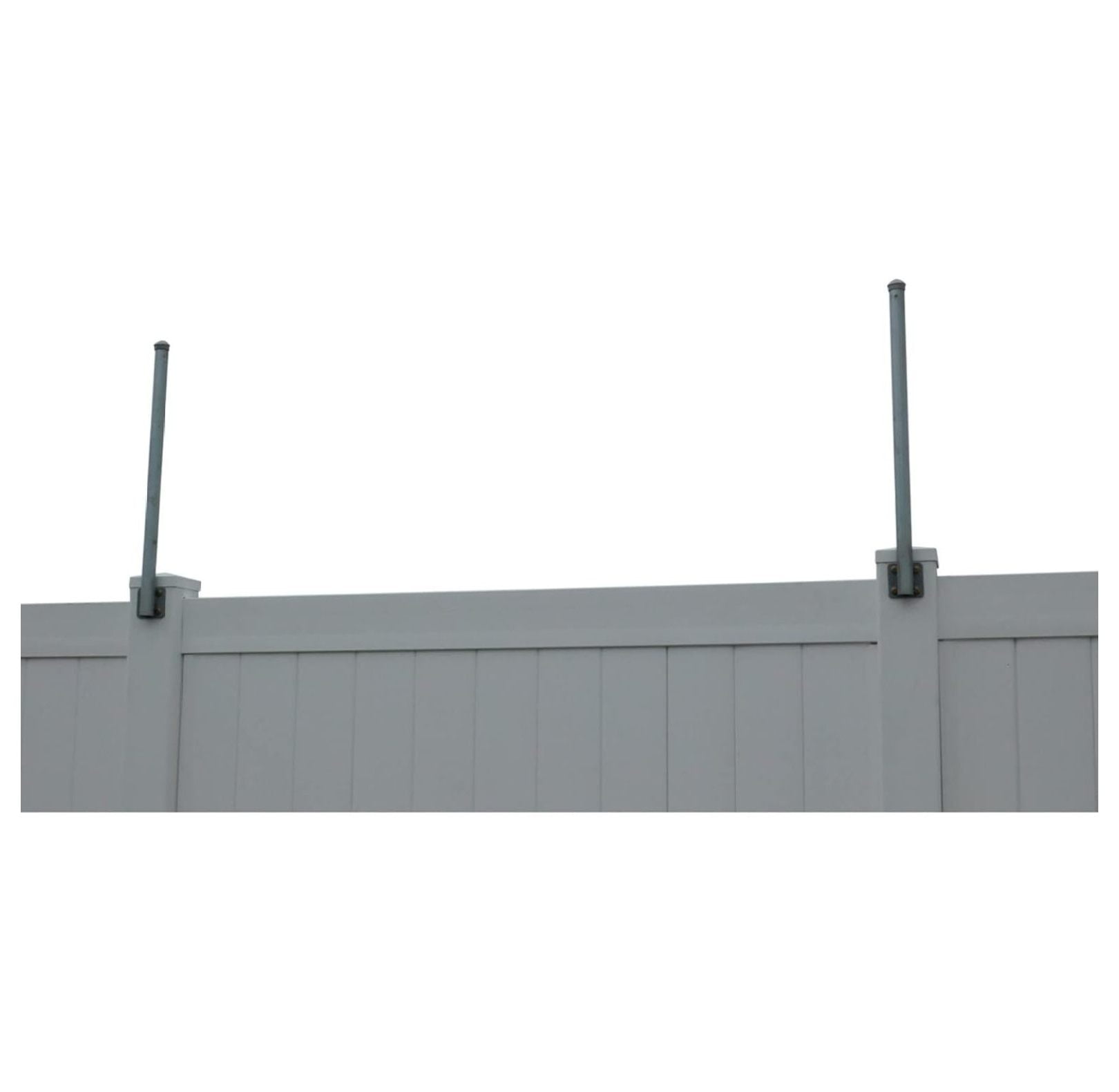 Flat Mount Post (Pipe) 1-3/8" OD Extension x 2' Long Designed to Mount ...