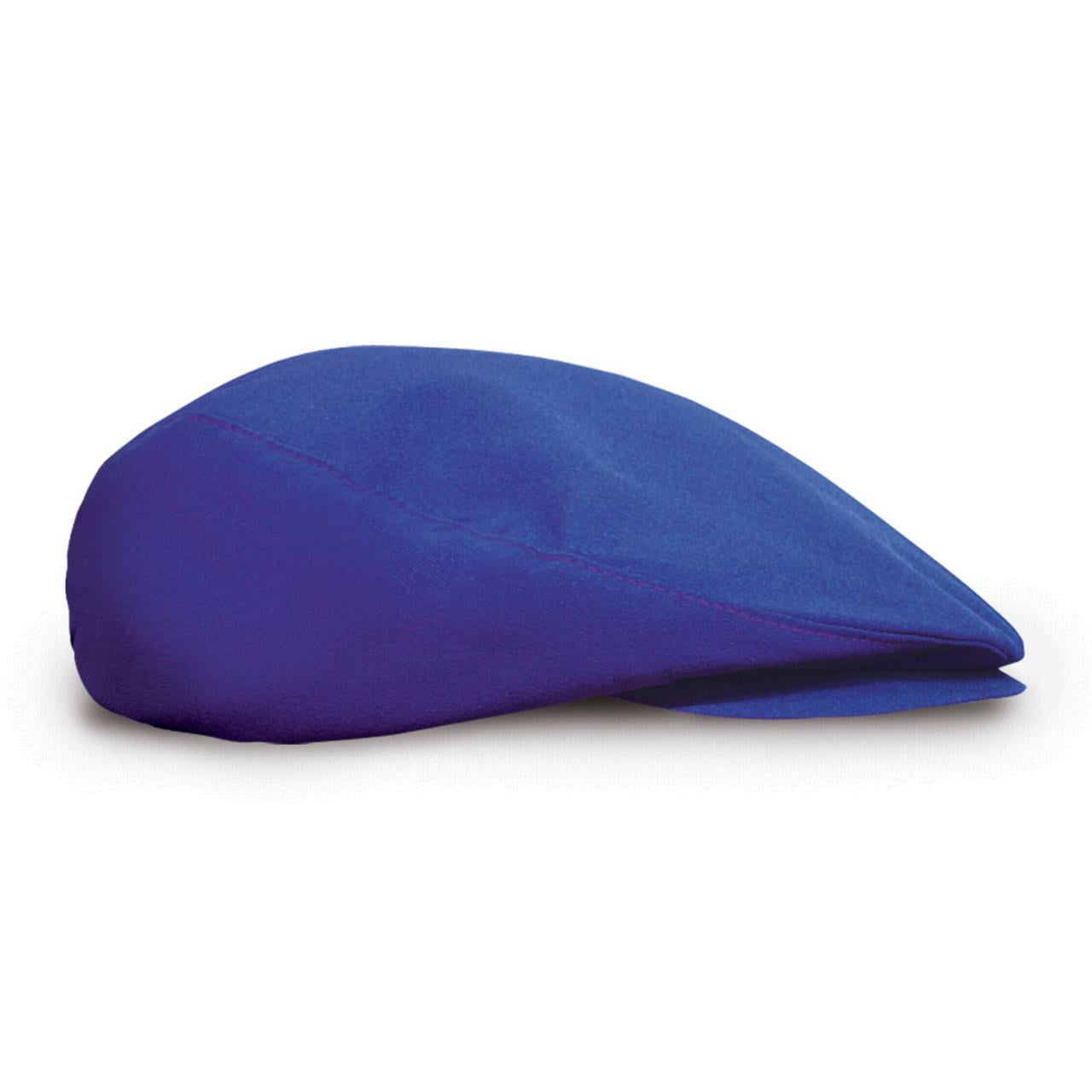Flat Newsboy Traditional Golf Cap: 'Par 3' - Womens - Solid - Royal ...