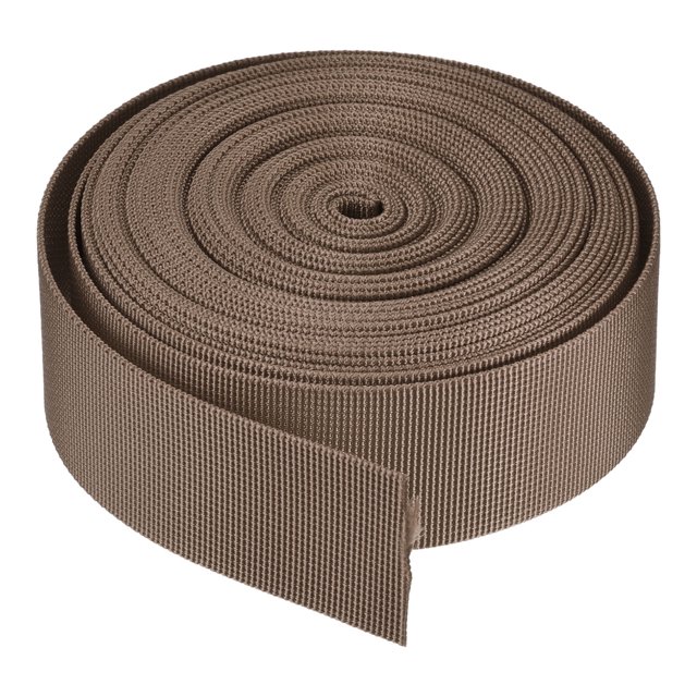 Flat Nylon Webbing Strap 1.5 Inch 10 Yards Light Brown for Backpack ...