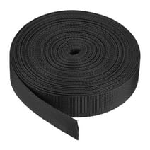 Uxcell Flat Nylon Webbing Strap 1 Inch 4 Yards Black for Backpack ...