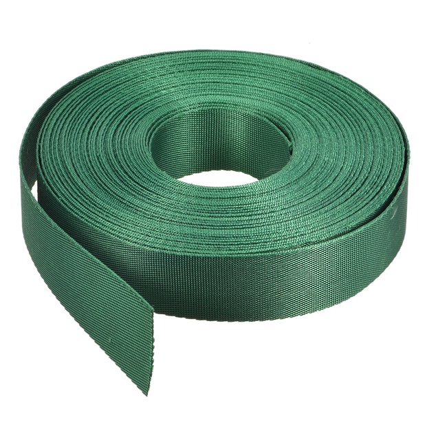Flat Nylon Webbing Strap 1 Inch 15 Yards Green for Backpack, Luggage ...