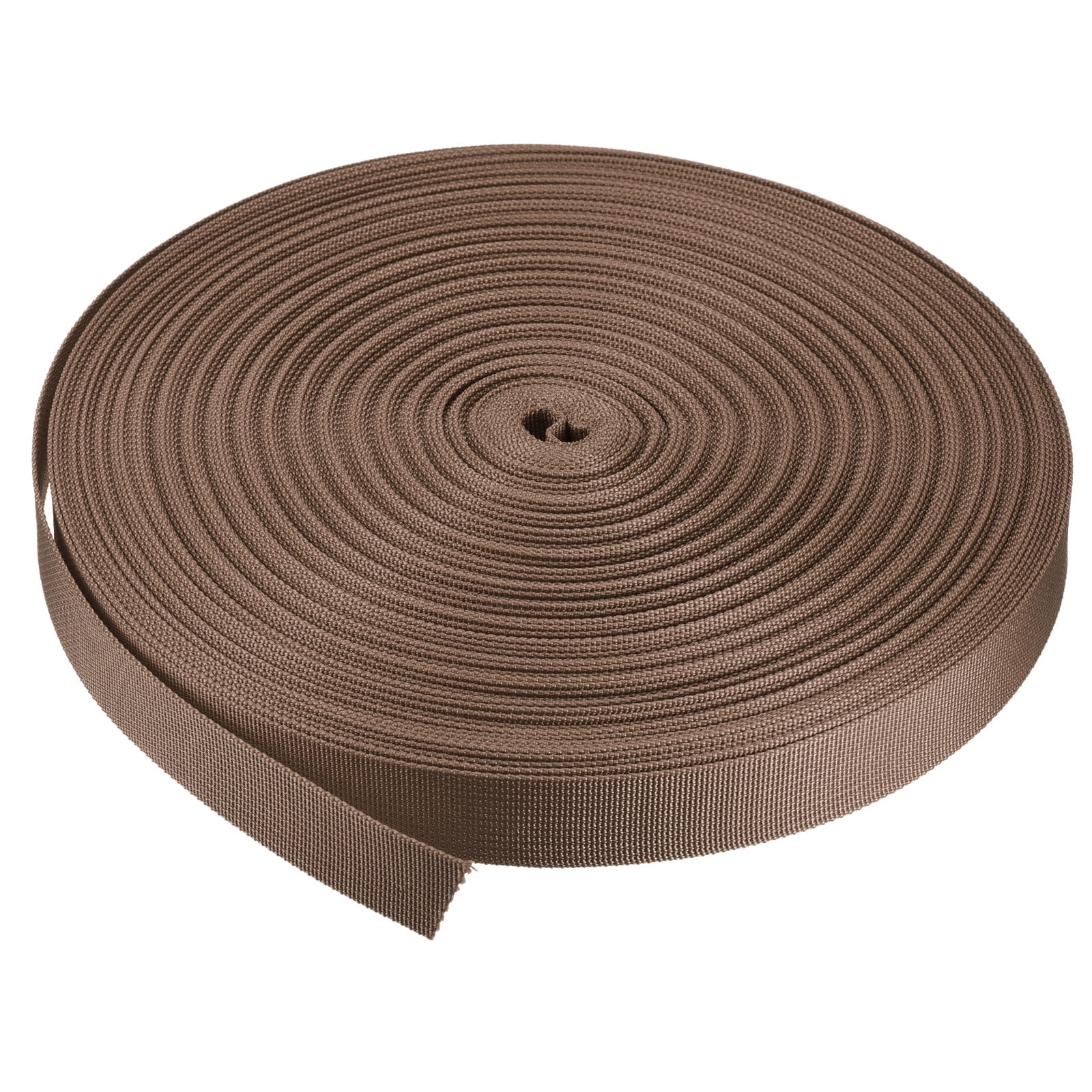 Flat Nylon Webbing Strap 1 Inch 50 Yards Light Brown for Backpack ...
